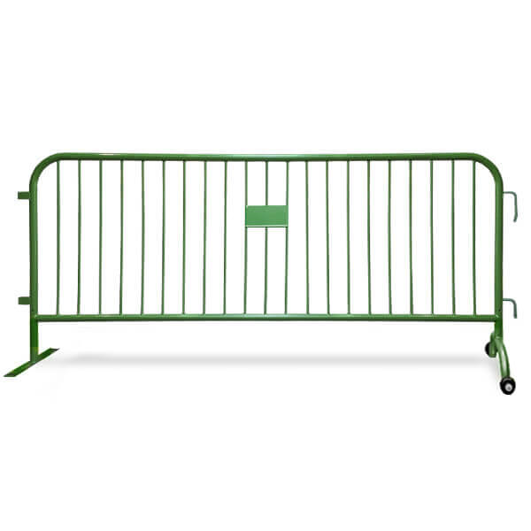 CrowdMaster 1000, Green Powder Coat 8 Ft Steel Bike Rack Barricade ...