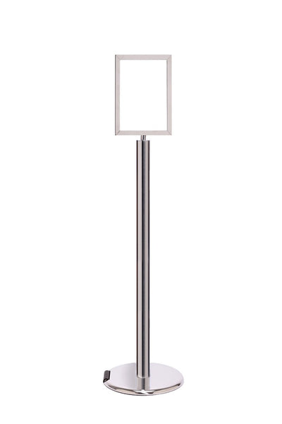 Heavy-Duty Pedestal Sign Stand w Vertical Poster Display Frame ...