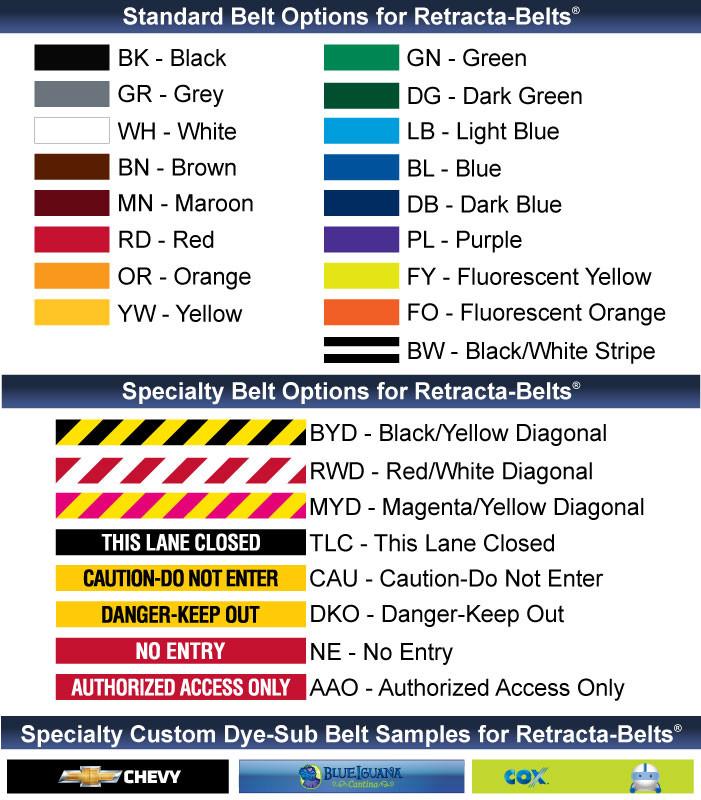 Retracta-Belt WM6500 65ft Long-Span Wall Mount Retractable Belt Barrier ...